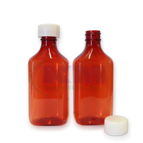 Graduated Liquid Oval CR Cap Bottle, 물약병, (2 ~ 8 oz) – KM Supplies